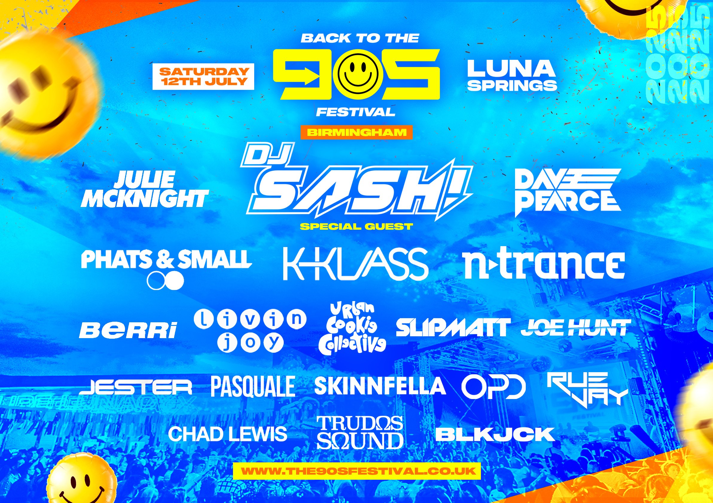 Back To The 90s Summer Festival in Birmingham | Luna Springs