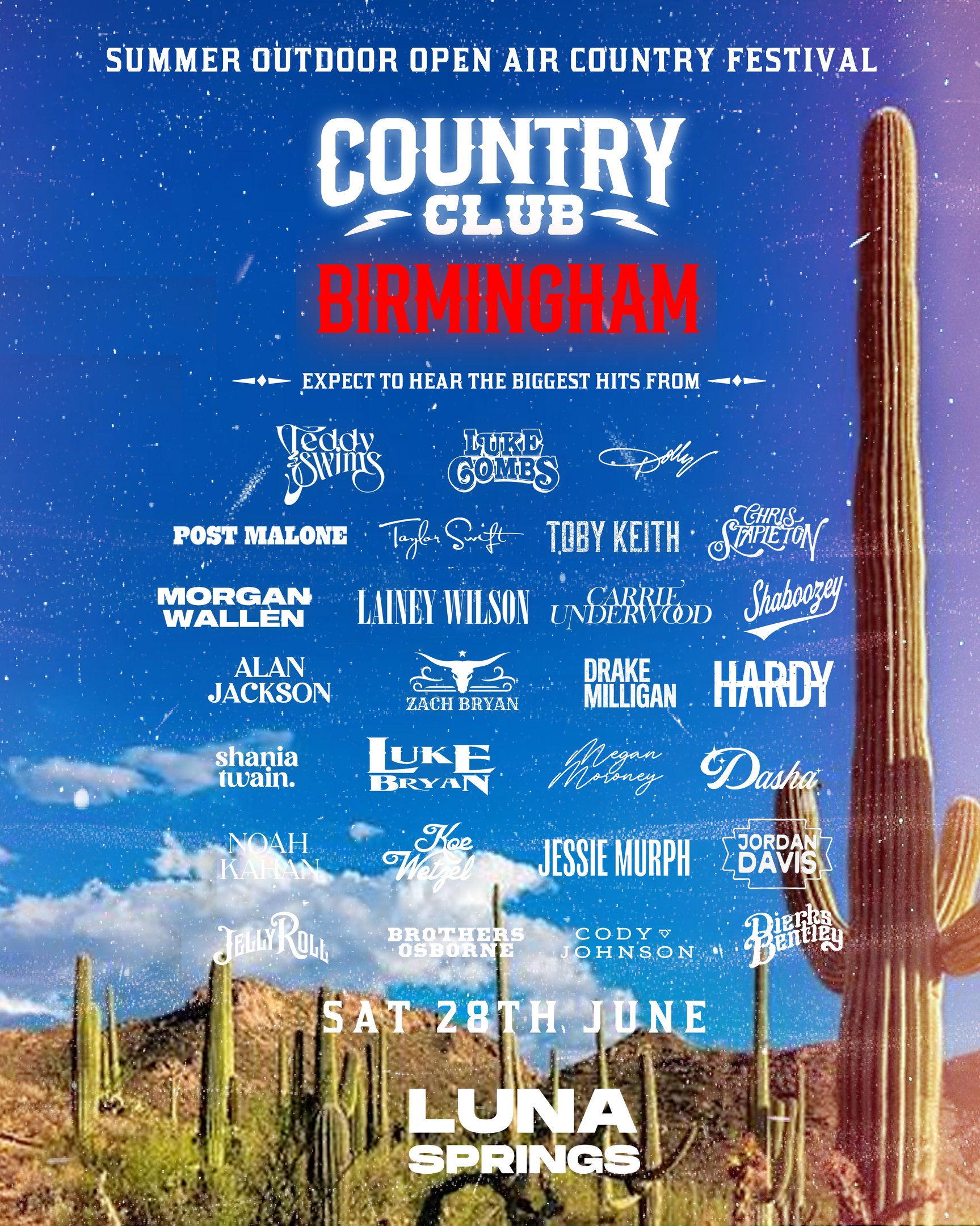 Country Club Music Festival in Birmingham | Luna Springs